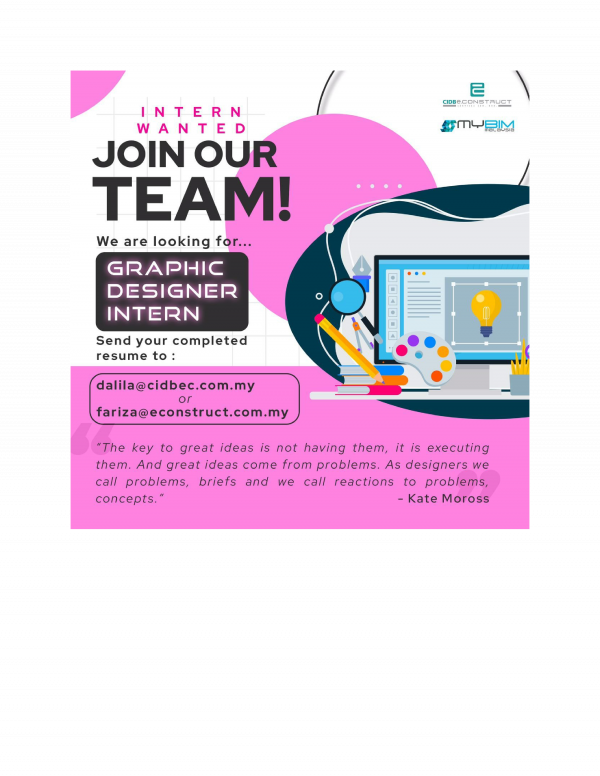 GRAPHIC DESIGNER INTERNSHIP – CIDB E-Construct